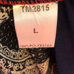 THML | Dresses | Thml Maxi Dress Halter Maxi Red Black And Tan L | Poshmark